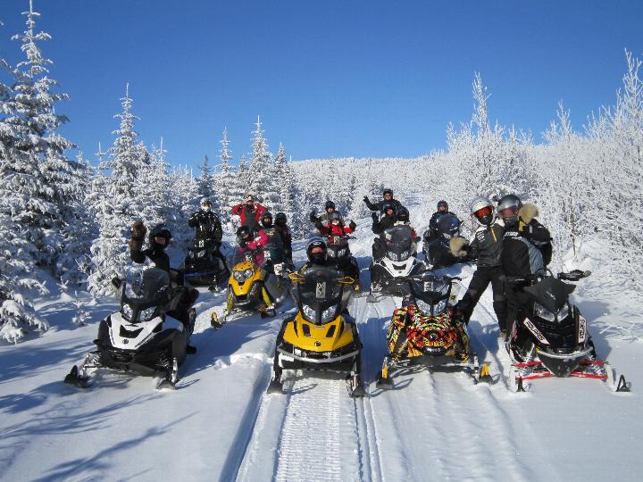 Experience off-trail riding in Monts Valin on your trail snowmobile ...