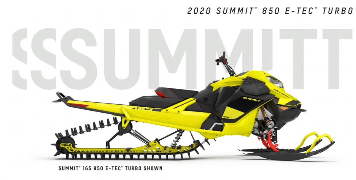 Summit 850 E-TEC Turbo 2020 - Une puissance constante pour atteindre le ...