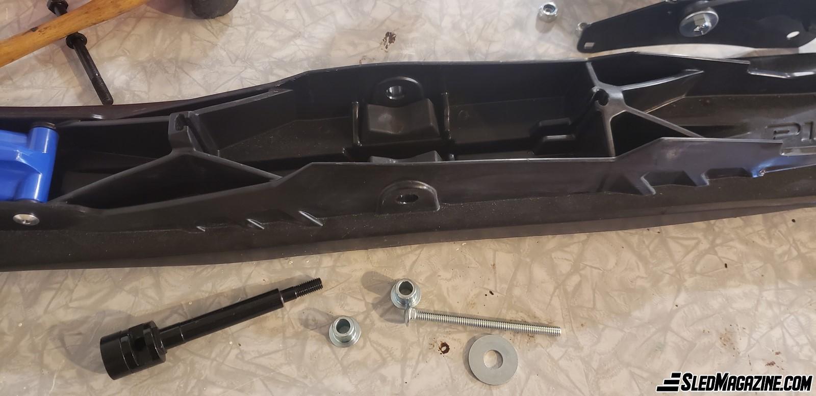 Installation of Kimpex Rouski on Pilot TS Skis - SledMagazine.com